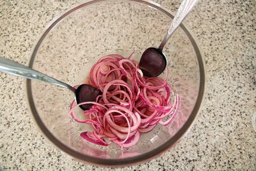 Pickles express d’oignon rouge